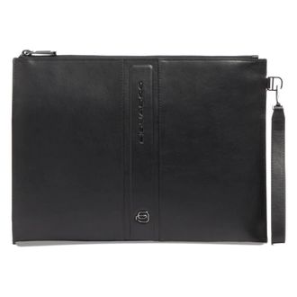 Piquadro Leder-Clutch f&uuml;r 11 - - Bags - Herren - Schwarzk - ONE SIZE