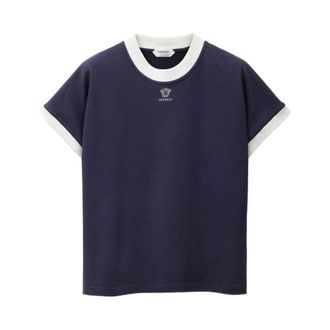 Versace Femme, Tops, Bleu, Taille: 42 FR T-Chemises