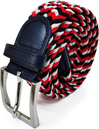 Glamexx24 Elastischer Gürtel Stoffgürtel Stretchgürtel: Unisex Geflochtener Dehnbarer Gürtel für Damen und Herren, Breite 3.5cm Länge 90cm bis 120cm