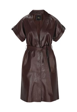 Faina Kleid Frauen kaffeebraun