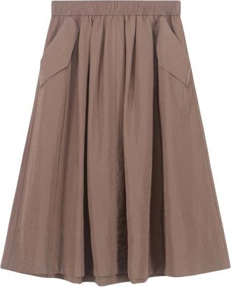 8pm 8Pm, Femme, Jupes, Brun, Taille: 42 FR Positano Midi Skirt