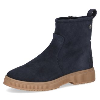 Caprice Damen Stiefeletten aus Leder Gef&uuml;ttert, Blau (Ocean Suede), 39 EU