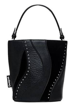 Desigual Sac à bandoulière en polyuréthane pour Accessoires, LÉPAULE PU Femme, Noir, One Size