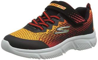 Skechers Gar&ccedil;on Go Run 650 Norvo Junior, Black Red Textile Black Synthetic Red O, 27 EU