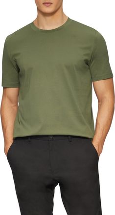 s.Oliver T-Shirt mit Crew Neck aus mercerisiertem Baumwolljersey