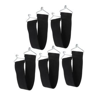 Cabilock 5 Stück Schwarze Verstärkte Lounge Chair Reparaturgurte Reißfeste Tragbare Stuhlriemen für Gartenliegen Klappbare Liegestuhl Zubehör Erhöhte Belastbar