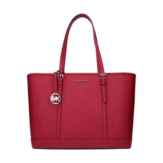 Michael Kors Elegante Ledertasche mit goldfarbenem Kettenriemen - - Bags - Damen - Rot - ONE SIZE