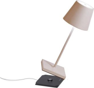 Zafferano Zafferano - Lampe de table led Poldina Pro Mini Sabbia rechargeable et dimmable avec une autonomie allant jusquà 12 heures