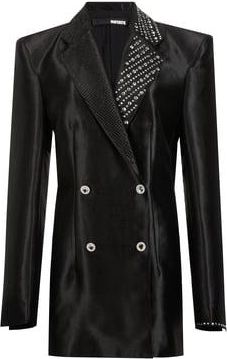 Rotate Blazer satin&eacute; avec d&eacute;tails brillants