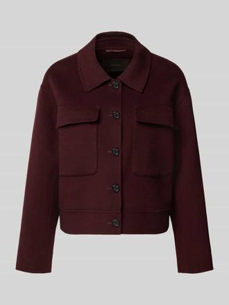 Windsor Jacke aus Schurwolle mit Brusttaschen
