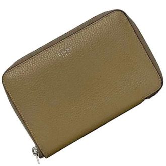 Celine Portefeuille en cuir Pre-owned - Femme - Pre-owned - Beige - Taille: ONE Size