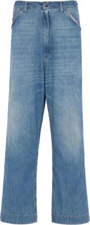 Maison Margiela Homme, Jeans, Bleu, Taille: L Jeans &agrave; jambes larges