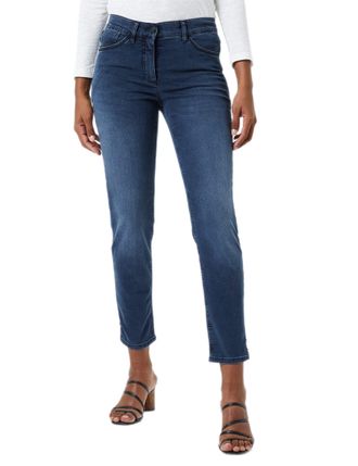 Gerry Weber Edition Damen 92151-67950 Jeans, Black Blue mit use, 36