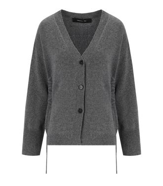 Federica Tosi CARDIGAN &Agrave; LACETS GRIS FEDERICA TOSI