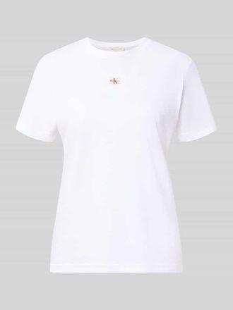 Calvin Klein Jeans Regular Fit T-Shirt aus reiner Baumwolle