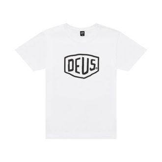 Deus Klassisches Shield Tee Wei&szlig; - - Tops - Herren - Wei&szlig; - S