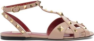 Valentino Garavani Femme, Chaussures, Rose, Taille: 40 EU Flat Sandales