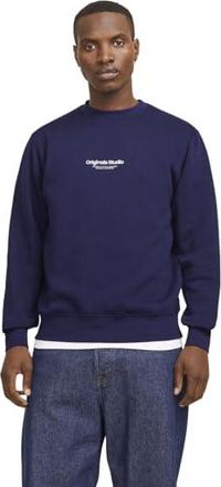Jack & Jones Crew Neck Jorvesterbro Sweat à col Rond Noos, Ocean Cavern, L Homme