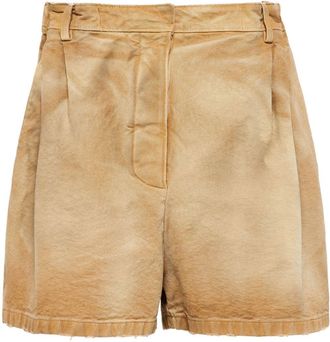 Prada Shorts mit Falten - Nude