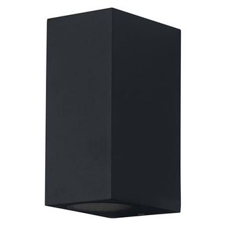 Osram ENDURA Classic Square Updown Au&szlig;en-Wandleuchte, schwarz, GU10-Sockel (max 35W), kann mit einfacher oder smarter Lampe best&uuml;ckt werden, Down oder Up/Do