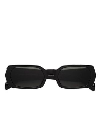 Retro Superfuture lunettes de soleil &agrave; monture g&eacute;om&eacute;trique - Noir