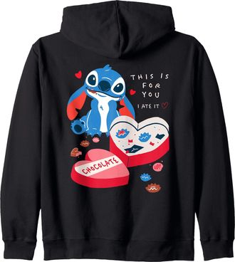 Disney Stitch Valentines Day This is for You. I Ate it. Kapuzenjacke