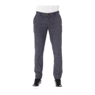 Trussardi Schwarze Baumwollhose mit Taschen - - Trousers - Herren - Schwarzk - M