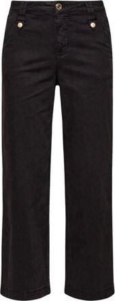 Liu Jo Pantalon &Eacute;vas&eacute; Court - Femme - Pantalons - Noir - Taille: W29