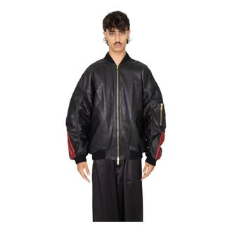 adidas Homme, Sport, Noir, Taille: L Chavarria Leather Bomber Jacket