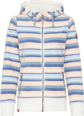 Kangaroos Fleecejacke mit Kapuze im trendigen Streifen-Design