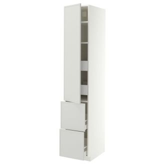 IKEA METOD / MAXIMERA Hochschr. B&ouml;d/4 Schubl./T&uuml;r/2 Fro