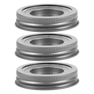 BESPORTBLE BESTYASH 3 St&uuml;ck Kerzendeckel aus Metall mit Einsatz Dicht Schlie&szlig;end f&uuml;r Einmachgl&auml;ser Sicherer Brandschutz Auslaufsicher Kompakt f&uuml;r Outdoor und Woh