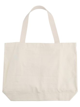 Maison Kitsun&eacute; Embroidered Cotton Tote Bag - Pink