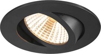 SLV NEW TRIA UNIVERSAL 68, Deckeneinbauleuchte, 2500/3000/4000K, 38°, IP 20, rund, schwarz