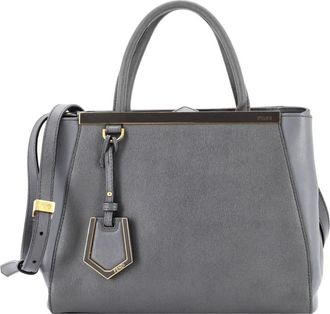 Fendi 2Jours Bag Leather Petite satchel - Grau