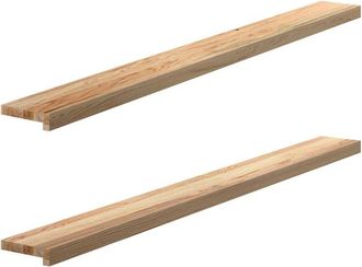 vidaXL Appuis de fen&ecirc;tre 2 pcs non trait&eacute; 160x15x2cm bois ch&ecirc;ne massif vidaXL