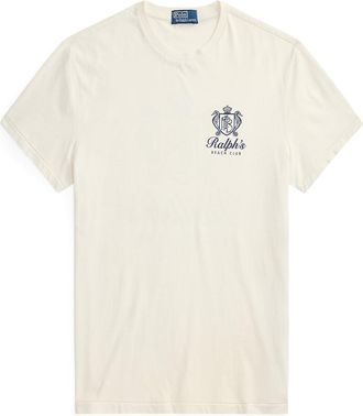 Ralph Lauren T-Shirt mit beidseitigem Beach-Club Print, Classic Fit in
