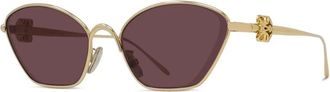 Loewe Lunettes de soleil Anagram oeil-de-chat - Femme - Accessoires - Jaune - Taille: ONE Size