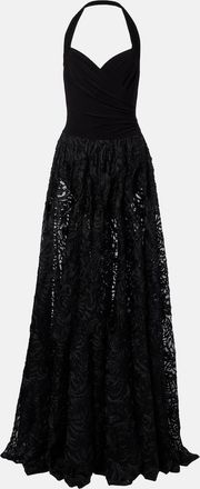 Norma Kamali Bestickte Robe Cayla