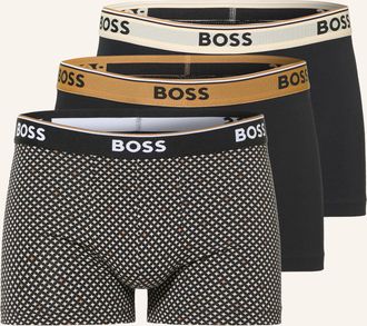 HUGO BOSS 3er-Pack Boxershorts Power schwarz