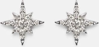 Stone and Strand Boucles doreilles Northern Star en or blanc 14 ct et diamants