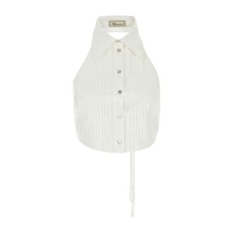 Blumarine Femme, Blouses et Chemises, Blanc, Taille: 34 FR Top Gilet
