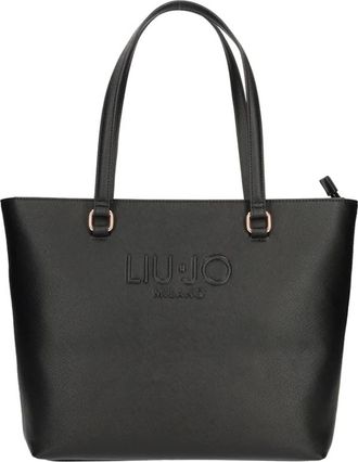 Liu Jo Femme, Sacs, Noir, Taille: ONE Size Sac à main noir avec détails dorés