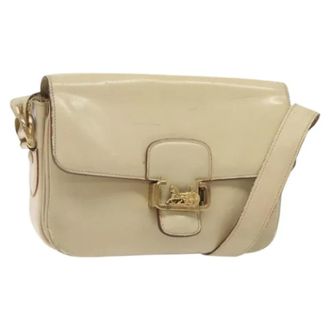 Celine Pre-owned Cuir sacs-celine - Femme - Pre-owned - Blanc - Taille: ONE Size