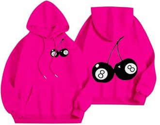 Generic Sweat &agrave; capuche pour femme avec poche - Surdimensionn&eacute; - Confortable - Manches longues - D&eacute;contract&eacute; - Tendance - Graphique - Pull de sport dext&eacute;rieur