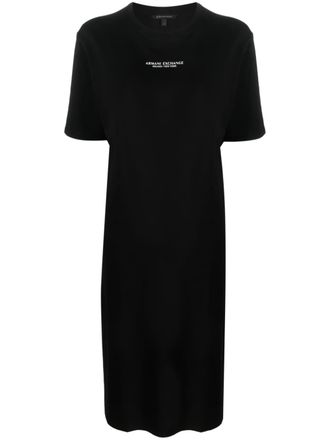 A|X Armani Exchange robe &agrave; logo imprim&eacute; - Noir