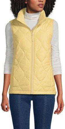 Lands End Isolierte Steppweste FeatherFree, Damen, Gr&ouml;&szlig;e:36-38 regular, Gelb, Polyester, by Lands End
