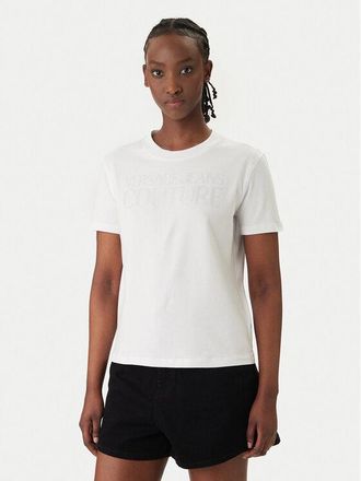 Versace Jeans Couture T-Shirt 80HAHT09 Wei&szlig; Regular Fit