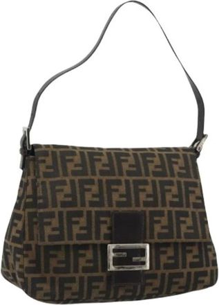 Fendi Pre-owned Sac bandouli&egrave;re en toile Zucca - Femme - Pre-owned - Brun - Taille: ONE Size