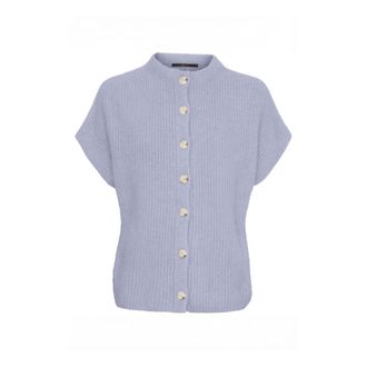 BTF-CPH Kurz&auml;rmliger Oversized Cardigan - - Knitwear - Damen - Blau - L